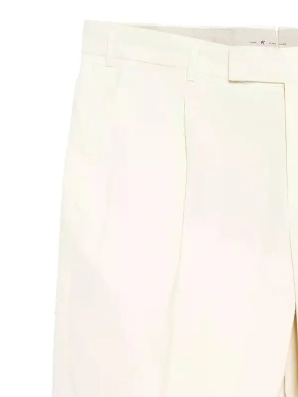 PT TORINO Pleated Tapered Trousers - Neutrals