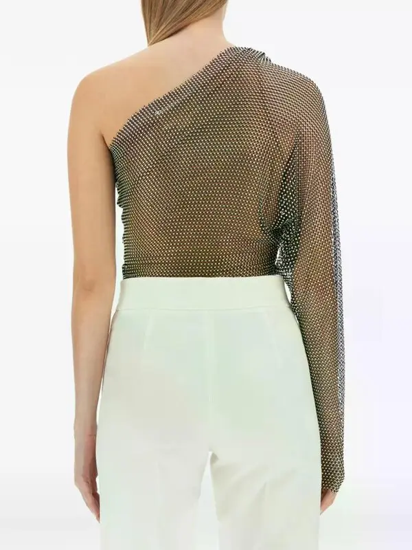 GENNY Studded One-shoulder Top