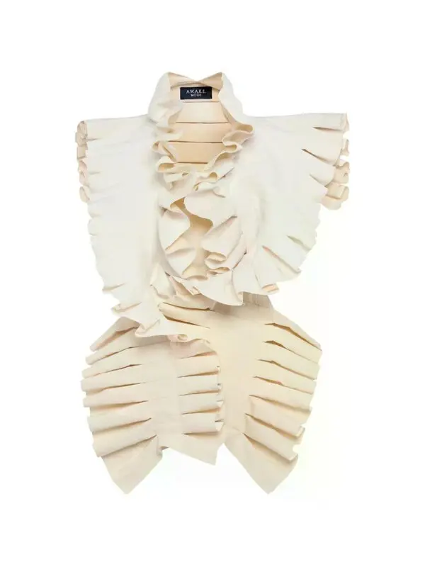 A.W.A.K.E. Mode Ruffled Top