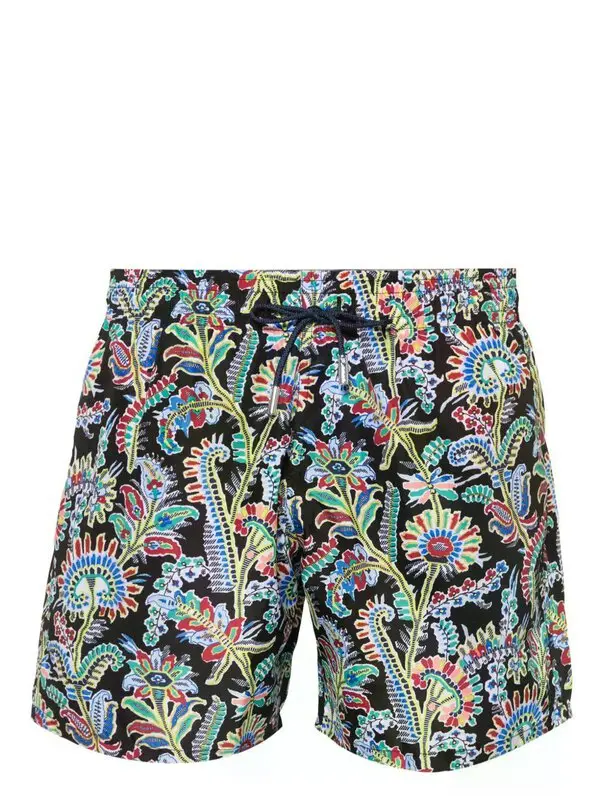 Etro Paisley Print Swim Shorts