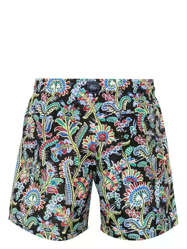Etro Paisley Print Swim Shorts