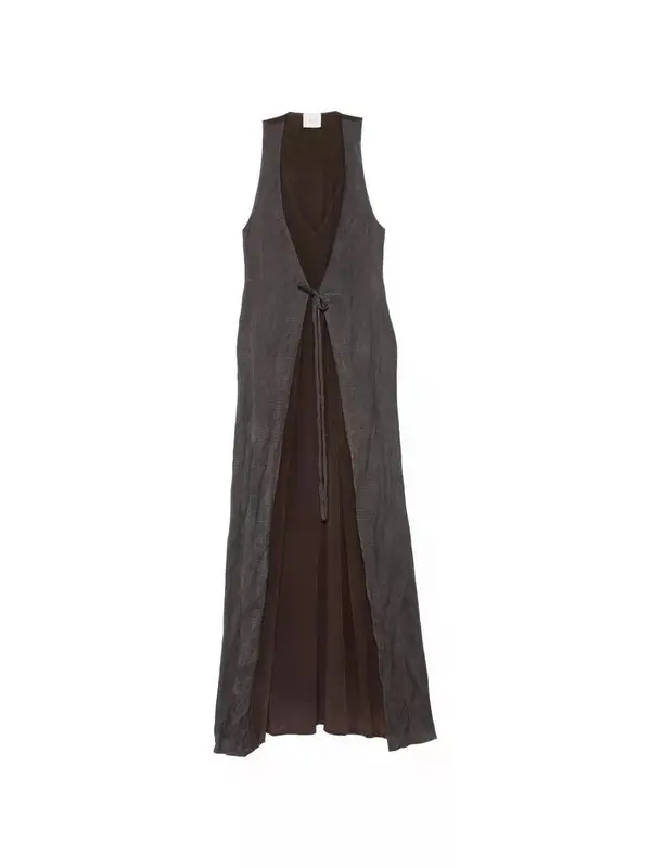 ALYSI Tie-front Maxi Dress