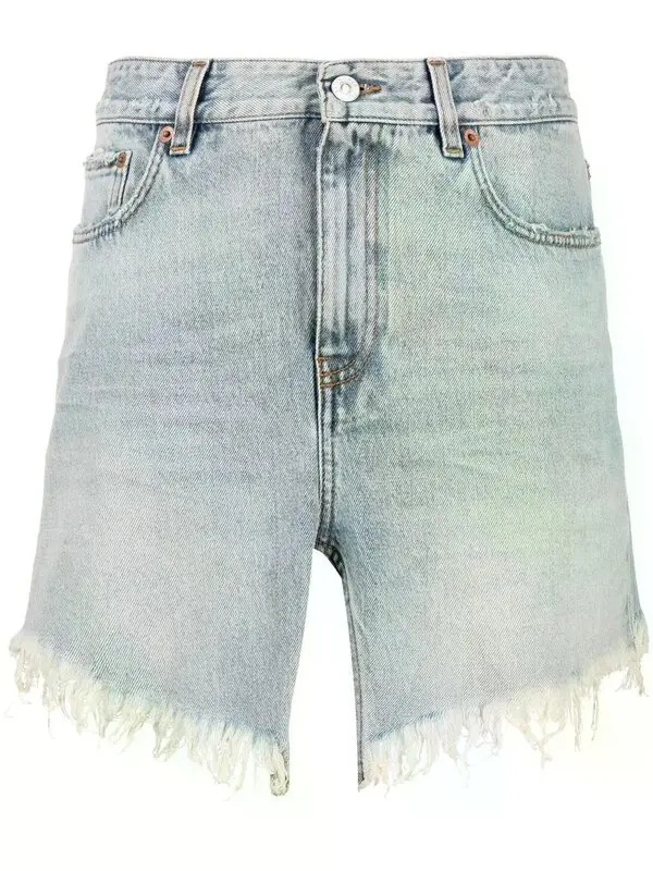 Balenciaga Distressed Denim Skirt