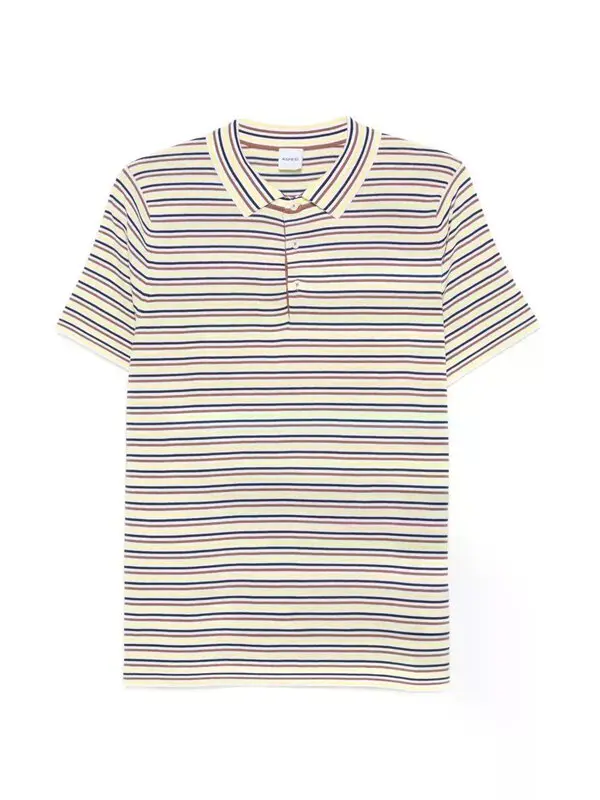 Aspesi Striped-pattern Knit Polo Shirt