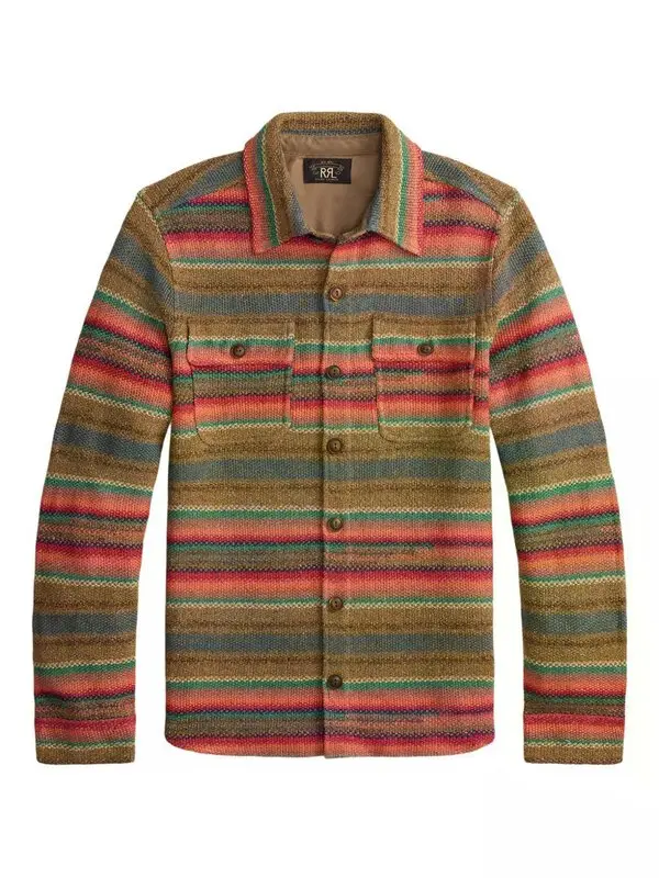 Ralph Lauren Buttoned Striped Knitted Shirt