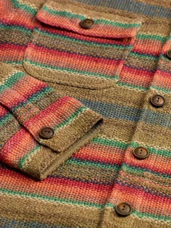 Ralph Lauren Buttoned Striped Knitted Shirt