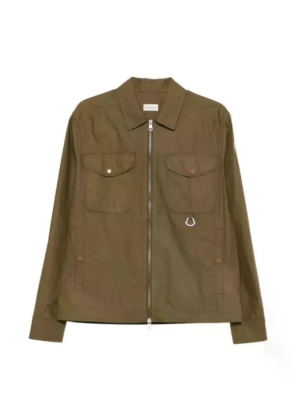 Moncler Zip Flap-pocket Jacket - Brown