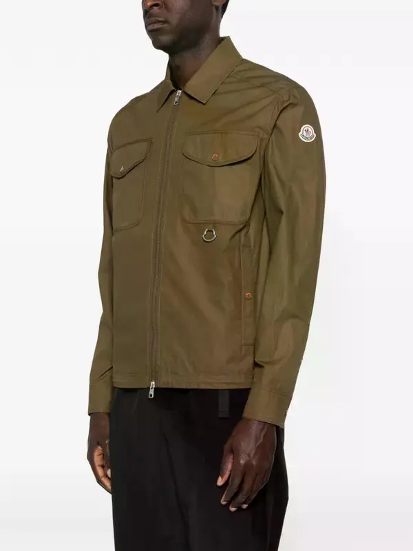 Moncler Zip Flap-pocket Jacket - Brown