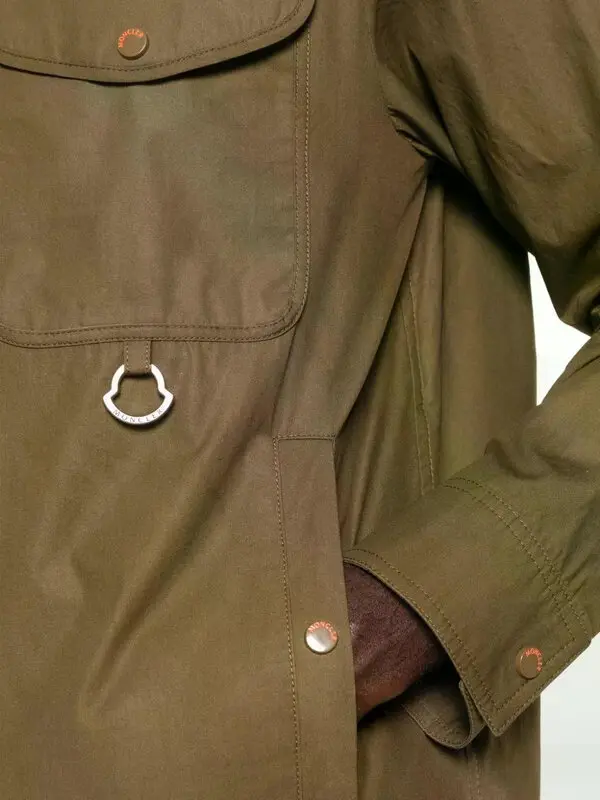 Moncler Zip Flap-pocket Jacket - Brown