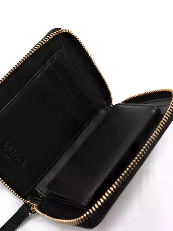 Liu Jo Logo Zip Wallet - Black