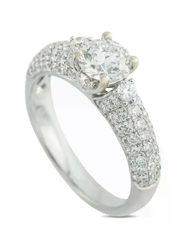 LB EXCLUSIVE 18k White Gold Diamond Ring - Silver