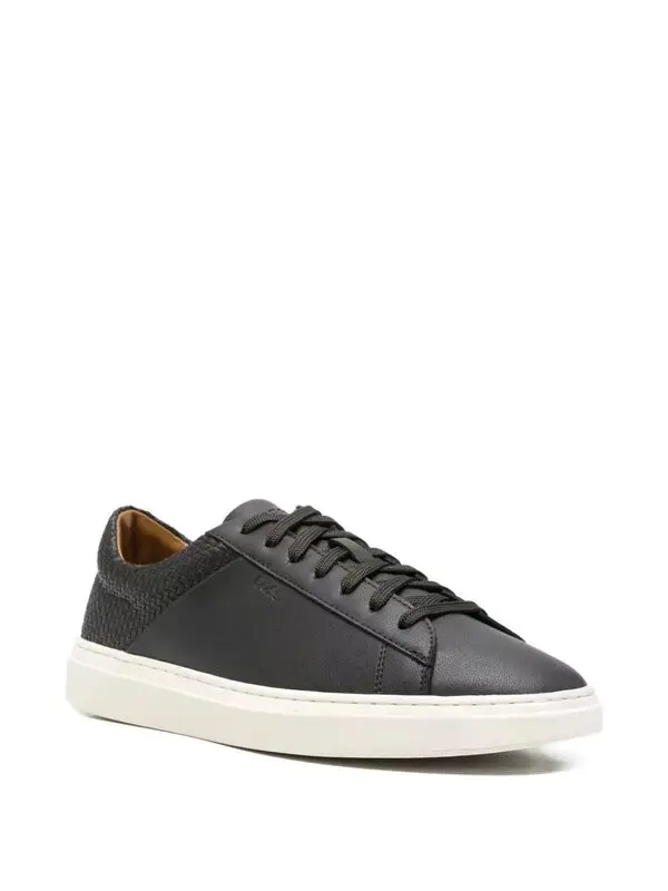 BOSS Woven Panel Lace-up Sneakers