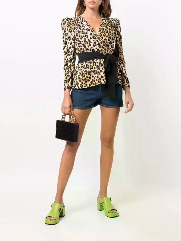 Moschino Logo-patch Denim Shorts