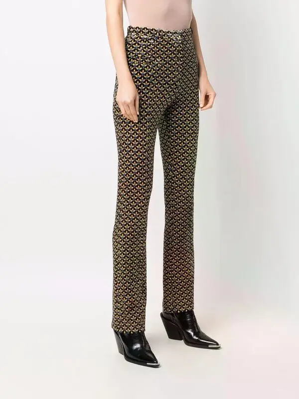 Rabanne Patterned Buttoned Trousers