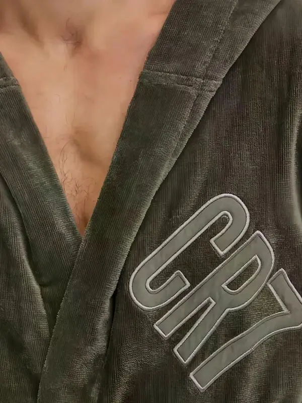 CR7 CRISTIANO RONALDO Hooded Belted Robe