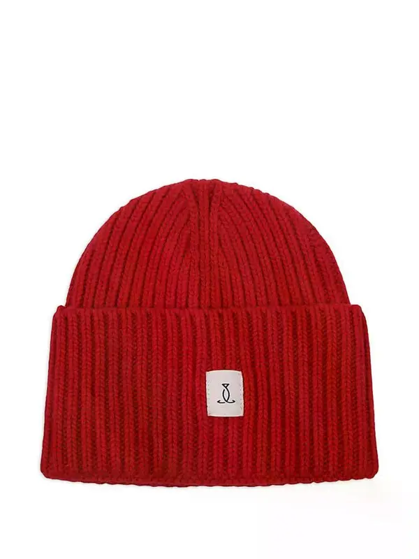 Seafarer Logo Wool Beanie - Red