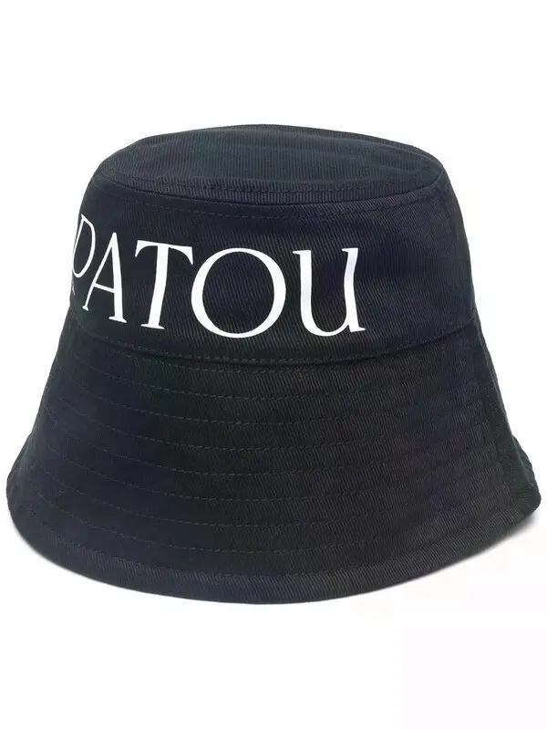 PATOU Logo-print Bucket Hat - Black