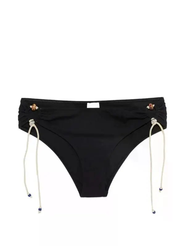 Isabel Marant Étoile Alvina Beaded Bikini Bottom - Black