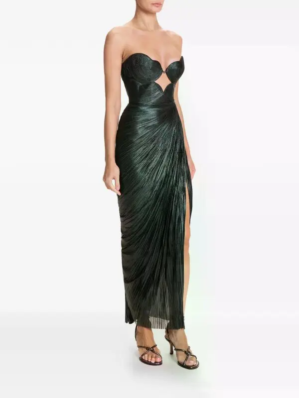 MARIA LUCIA HOHAN Amisha Strapless Gown - Green