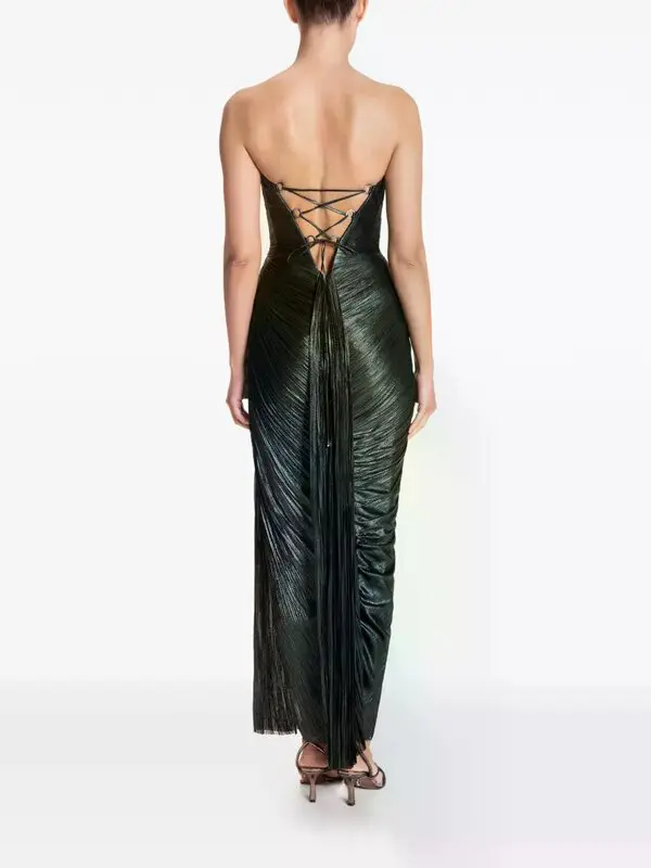 MARIA LUCIA HOHAN Amisha Strapless Gown - Green