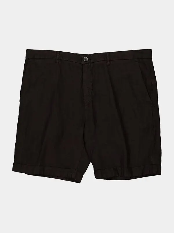 120% Lino Linen Bermuda Shorts