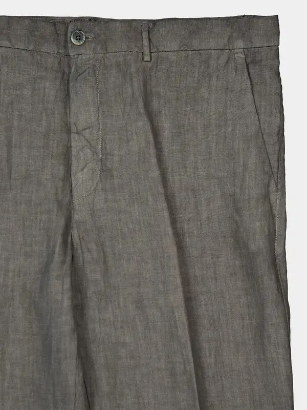 120% Lino Linen Tailored Trousers