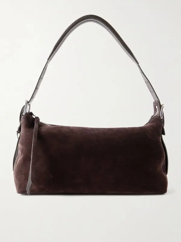 LEMAIRE Belted Baguette Leather Shoulder Bag