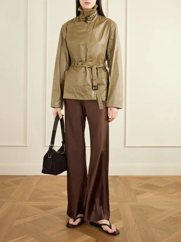 LEMAIRE Belted Baguette Leather Shoulder Bag