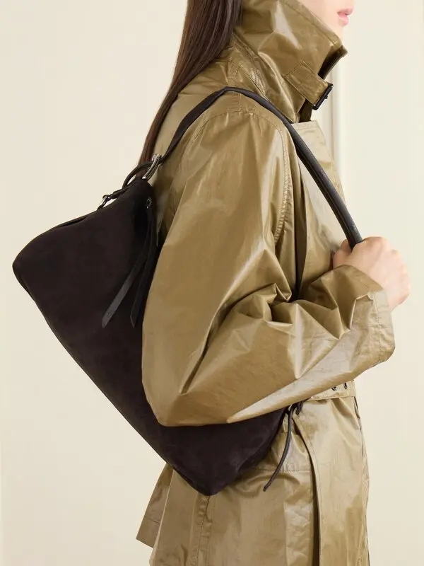 LEMAIRE Belted Baguette Leather Shoulder Bag
