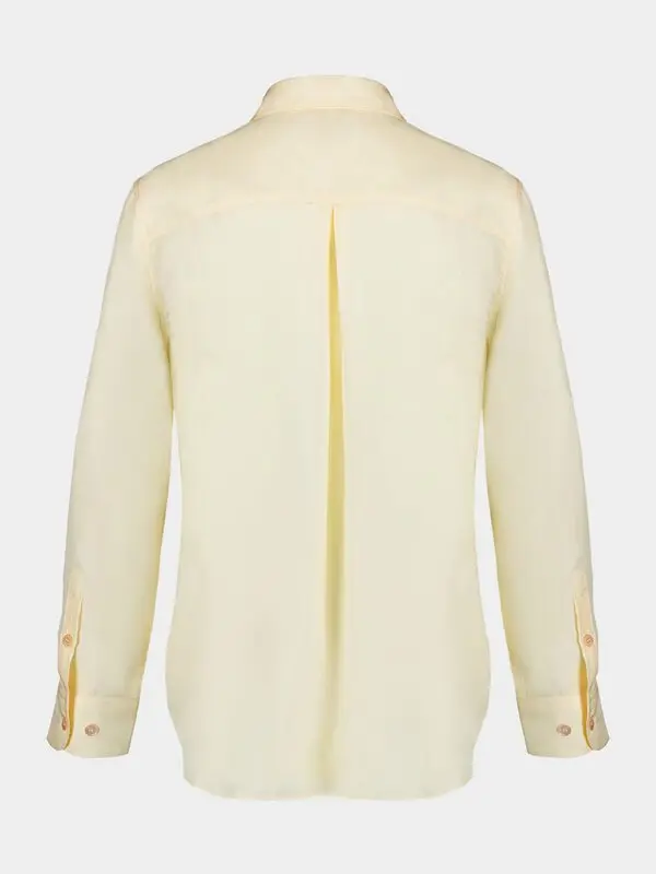 PAULA Ametista Vanilla Custard Silk Twill Shirt - Cream