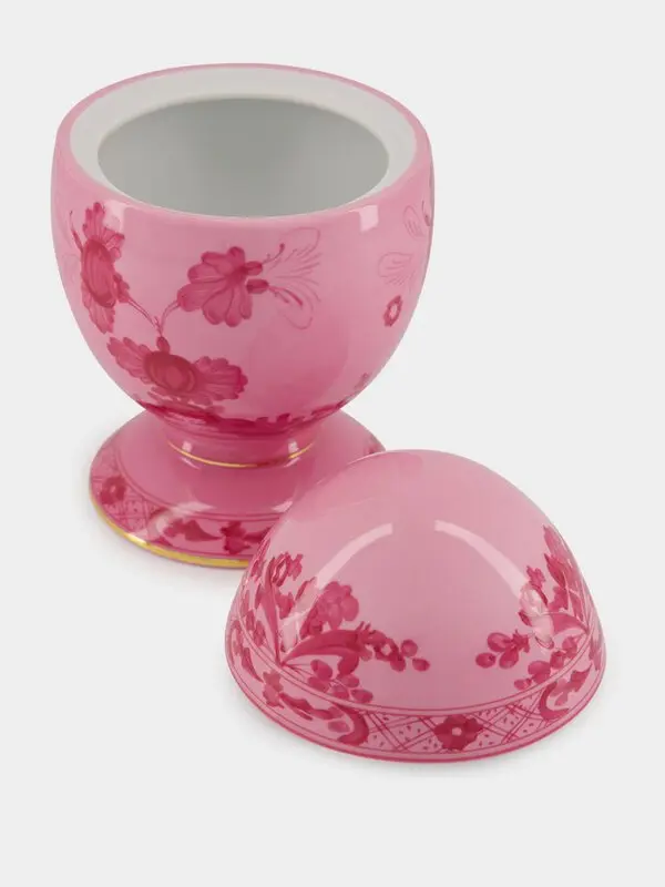 GINORI 1735 Porpora Oriente Italiano Large Porcelain Egg - Pink
