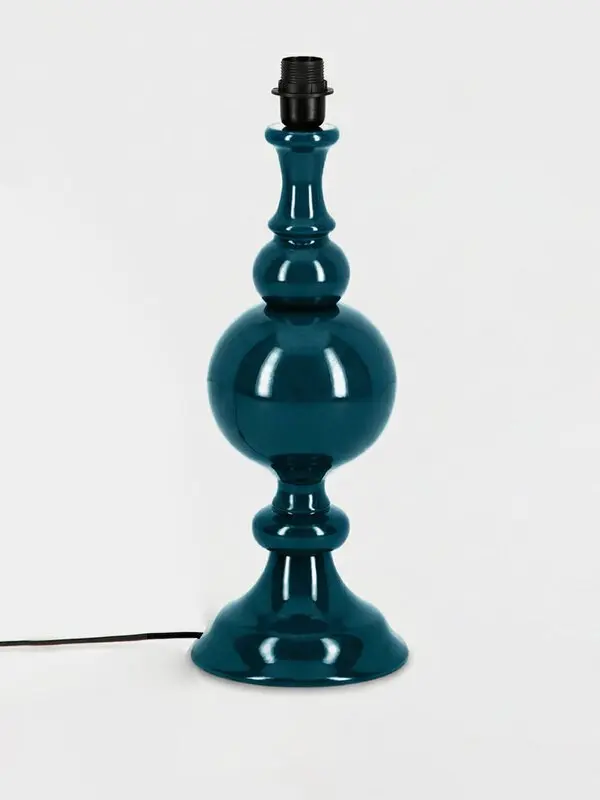 HOUSE OF CAPRICORN Wood Lamp Base - Blue