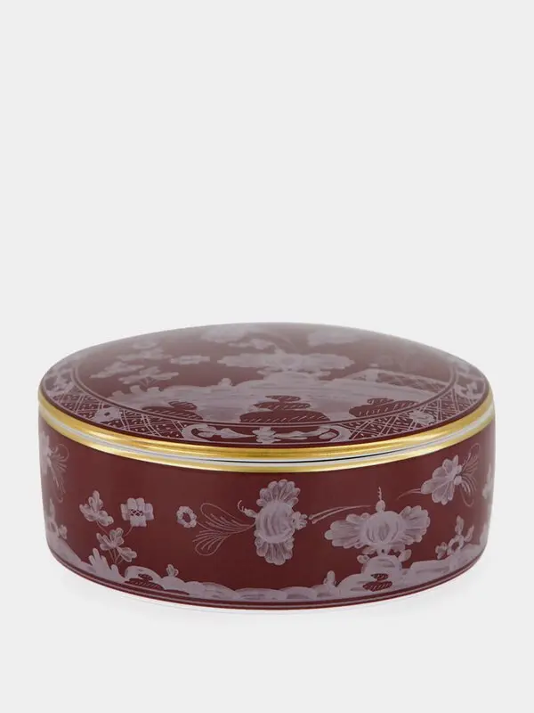 GINORI 1735 Oriente Italiano Castagna Trinket Box - Brown