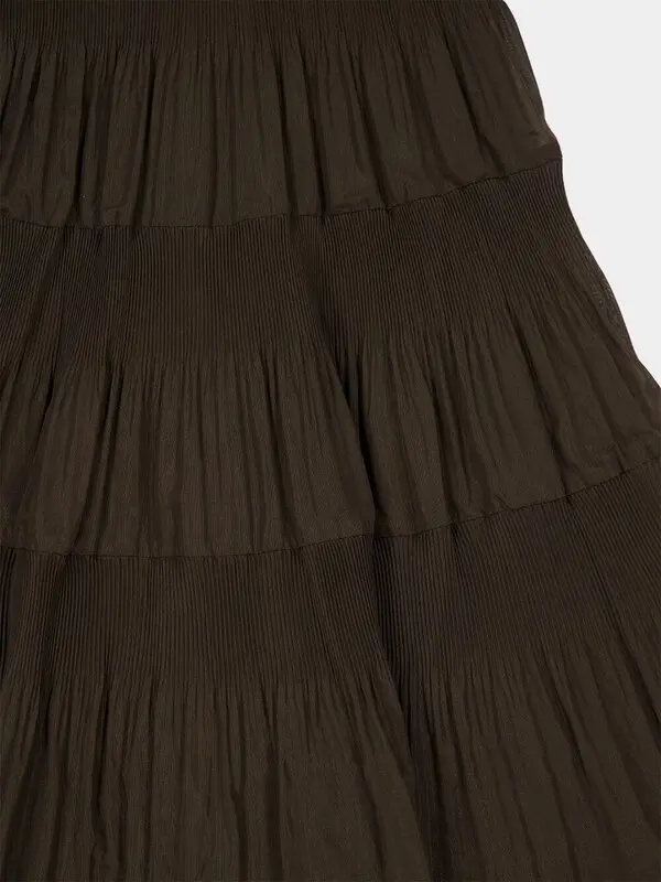 Zimmermann Pleated Draped Midi Dress