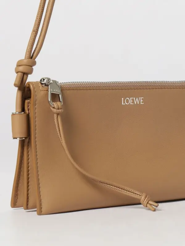 Loewe Joya Nappa Pouch - Brown