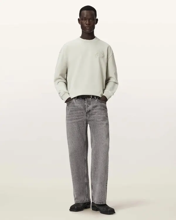 ALLSAINTS Insignia Crew Neck Sweatshirt - Green