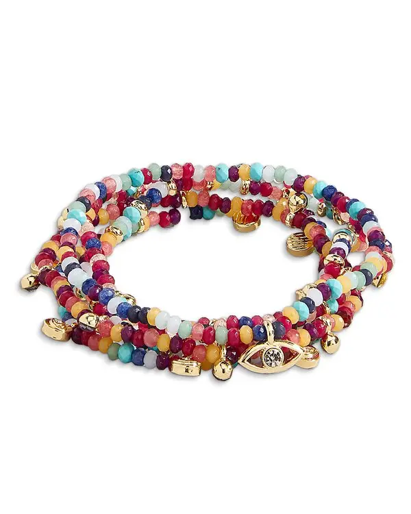 Baublebar Indya Evil Eye Layered Bracelet Set - Bright Multi