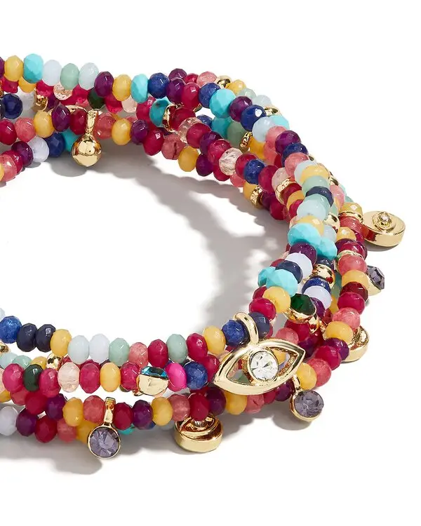 Baublebar Indya Evil Eye Layered Bracelet Set - Bright Multi