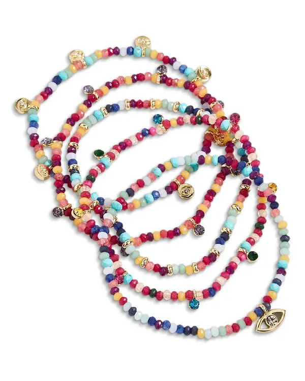Baublebar Indya Evil Eye Layered Bracelet Set - Bright Multi