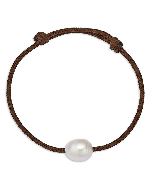 Zoe Chicco Paracord Cultured Freshwater Baroque Pearl Bracelet - Gold