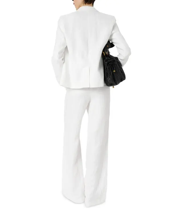 Gerard Darel Terya Linen Blazer - Ecru