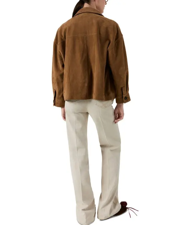 Gerard Darel Suede Jacket - Straw