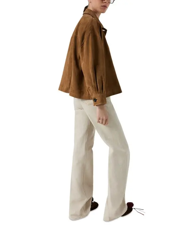 Gerard Darel Suede Jacket - Straw