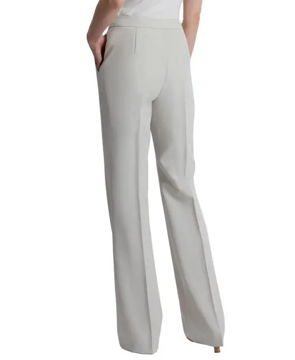 Santorelli Bethany Flared Pant In Soft Stretch Crepe - Ash
