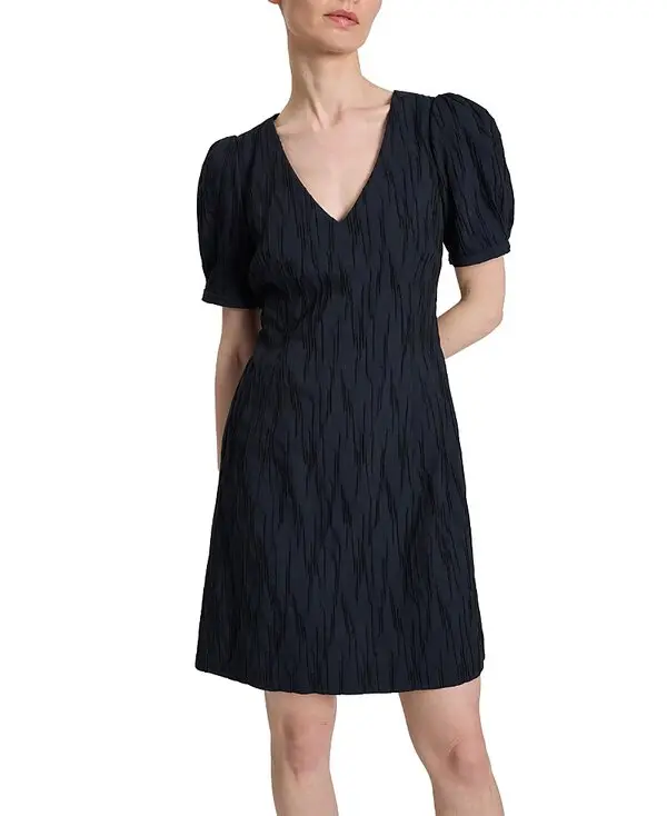 Santorelli Bianca Abstract Jacquard Shift Dress