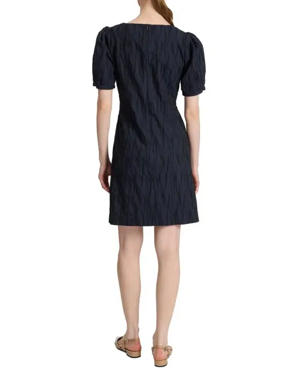 Santorelli Bianca Abstract Jacquard Shift Dress