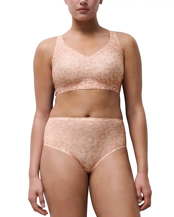 Chantelle Softstretch Scoop Neck Bralette - Leopard Blush