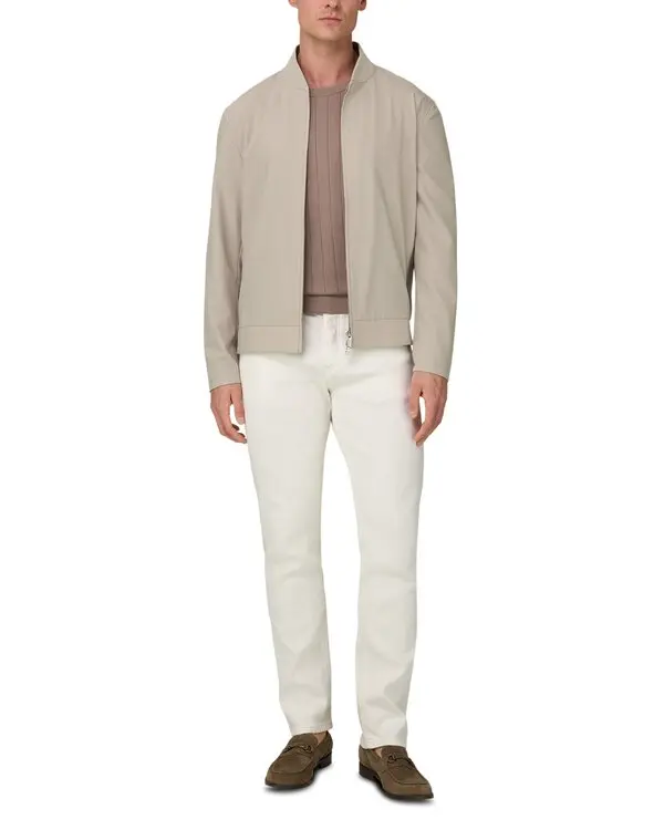 Boggi Milano Regular Fit Wool Mix Bomber Jacket