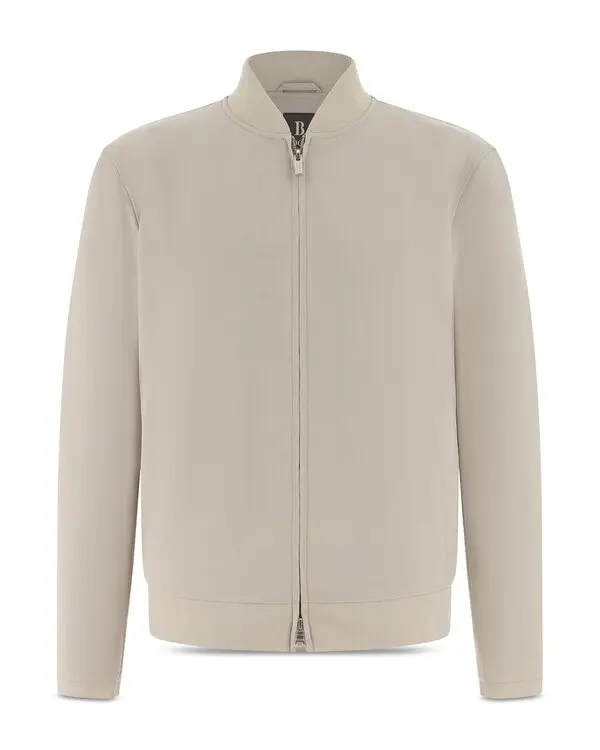 Boggi Milano Regular Fit Wool Mix Bomber Jacket