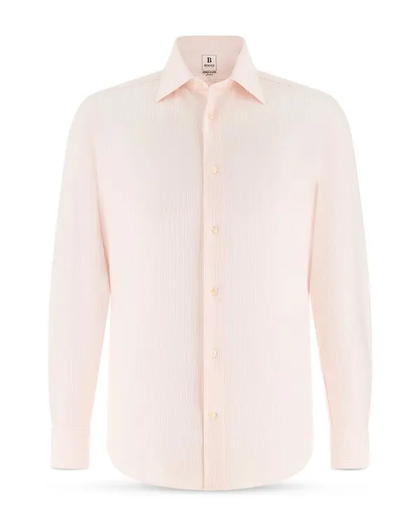 Boggi Milano Regular Fit Japanese Jersey Stripe Shirt